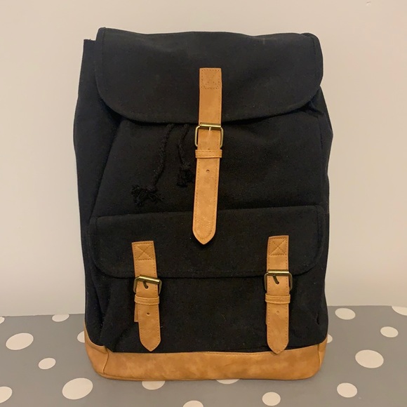 DSW | Bags | Dsw Canvas Black Backpack | Poshmark